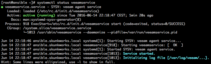 Veeam Agent for Linux Beta, Part 4: Working from the command line