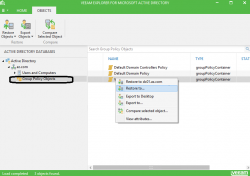 How to recover Group Policy Objects