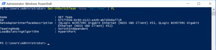 Create and manage a Switch Embedded Teaming