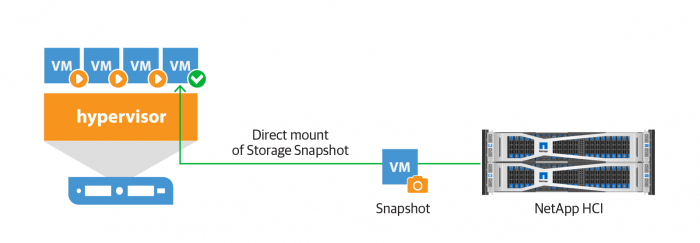 Native snapshot integration for NetApp HCI and SolidFire