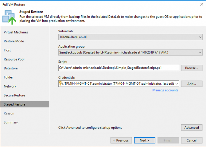 Compliant data recovery with Veeam DataLabs Staged Restore