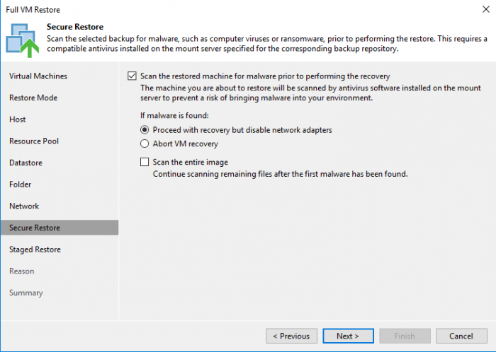 How to improve security with Veeam DataLabs Secure Restore