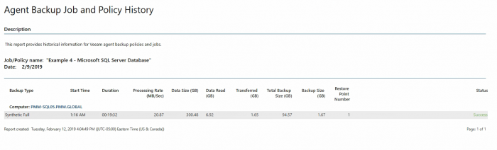 Enhanced agent monitoring and reporting in Veeam ONE