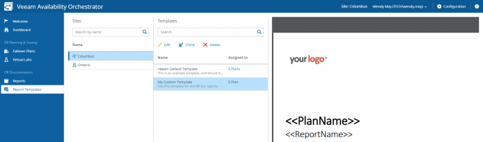 Disaster recovery plan documentation with Veeam Availability Orchestrator
