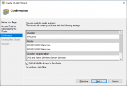 How to create a Failover Cluster in Windows Server 2019