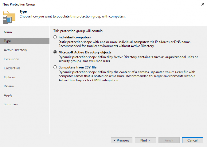 How to backup a Windows 2019 file server cluster