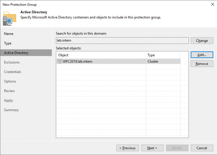 How to backup a Windows 2019 file server cluster