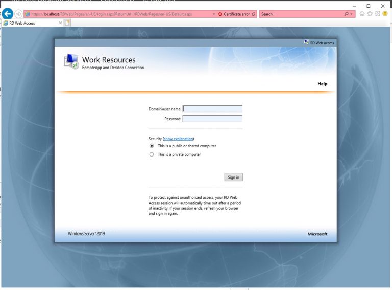 How to deploy Remote Desktop Services (RDS) 2019