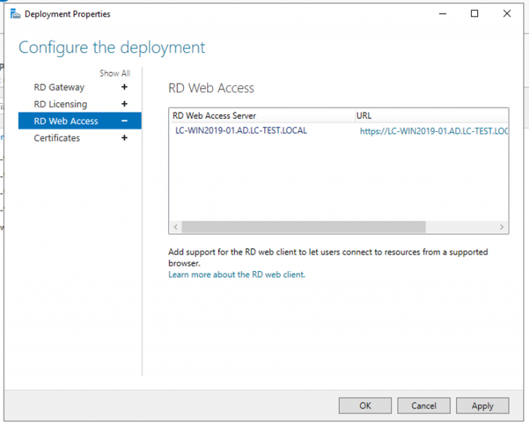How to deploy Remote Desktop Services (RDS) 2019