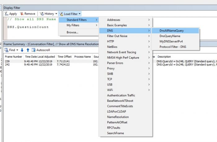 How to capture and inspect network packets in Windows
