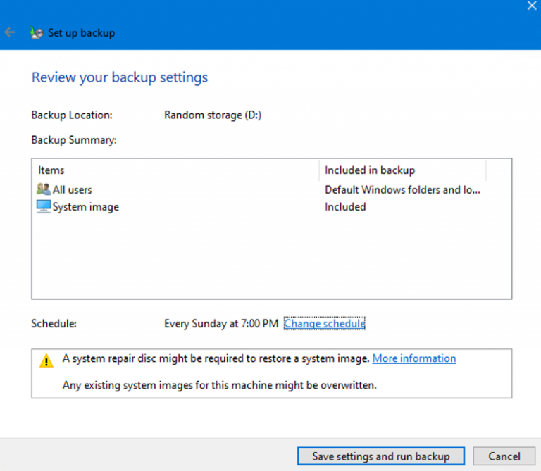 How to backup your laptop