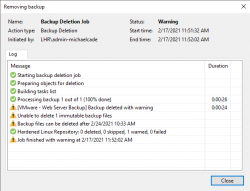 V11: Immutable primary backup storage with a hardware-agnostic touch