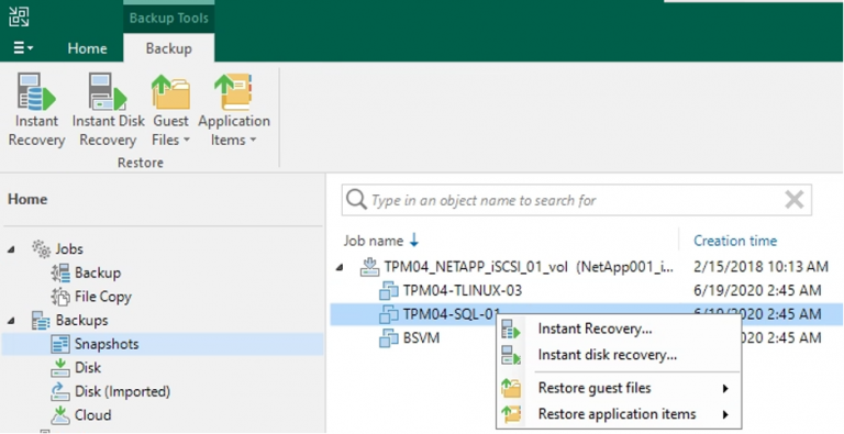 Orchestrated Backup and Disaster Recovery with NetApp Integration