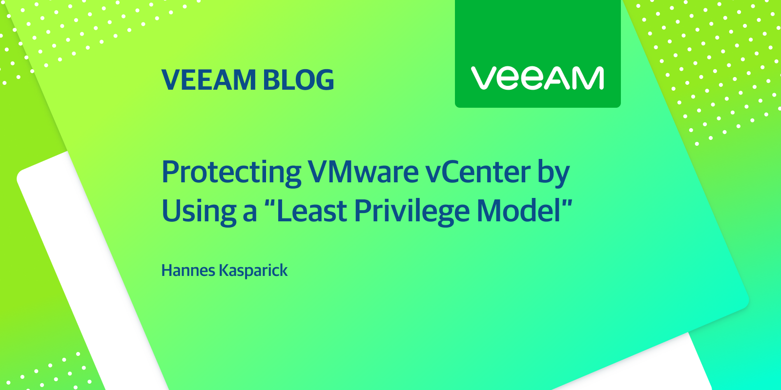 Protecting VMware vCenter by Using a “Least Privilege Model” Protecting VMware vCenter by Using a “Least Privilege Model”