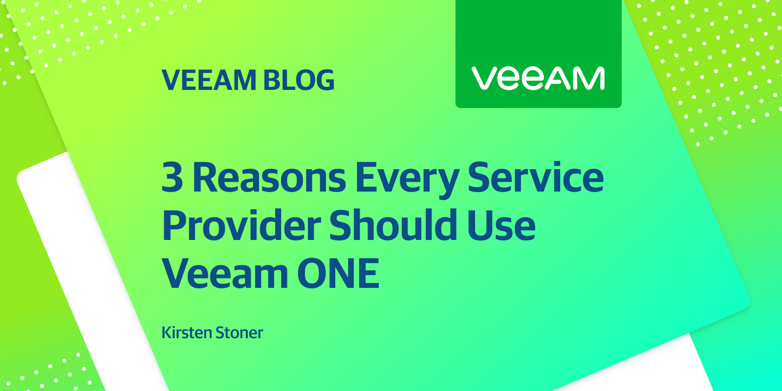 3 Reasons Every Service Provider Should Use Veeam ONE