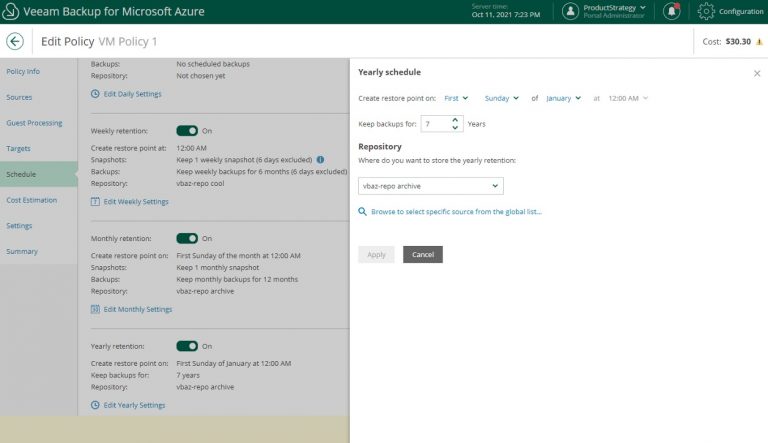 NEW Veeam Backup for Microsoft Azure v3 features