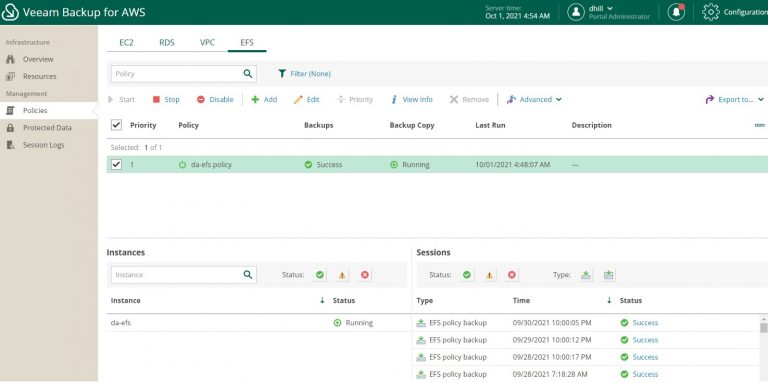 3 key features of Veeam Backup for AWS v4
