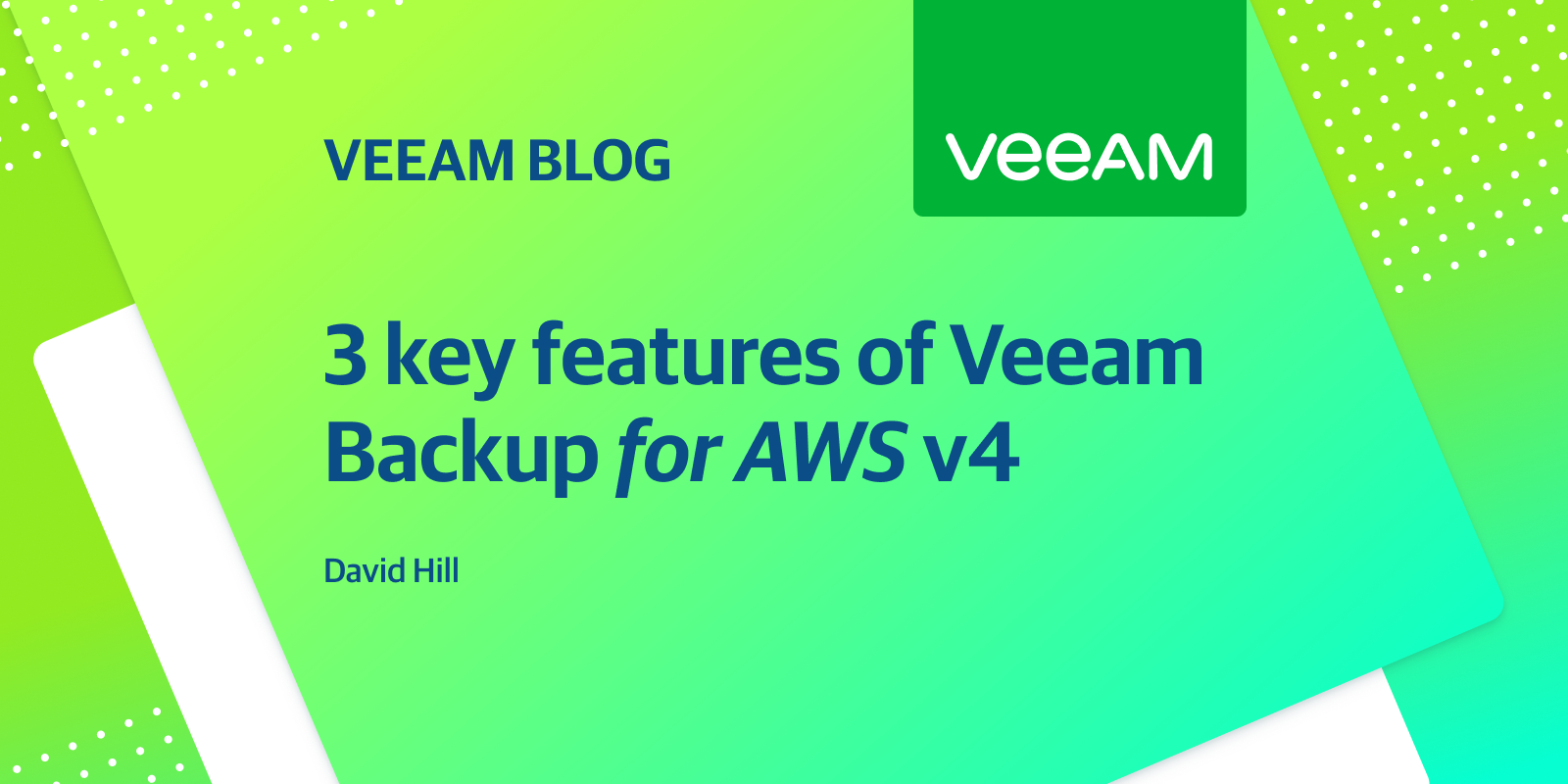3 key features of Veeam Backup for AWS v4