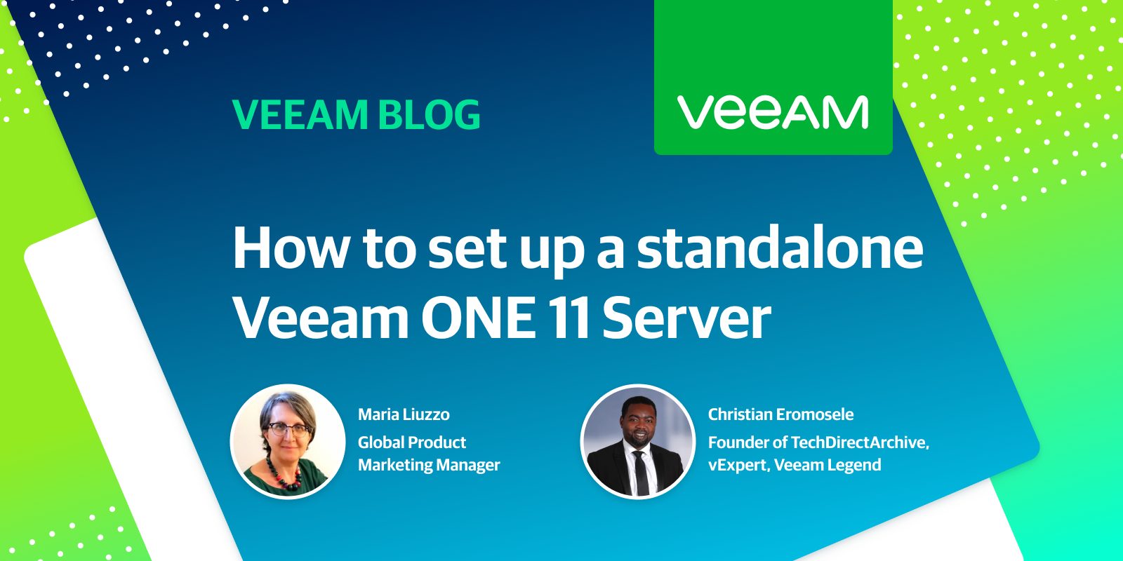 How to set up a standalone Veeam ONE 11 Server
