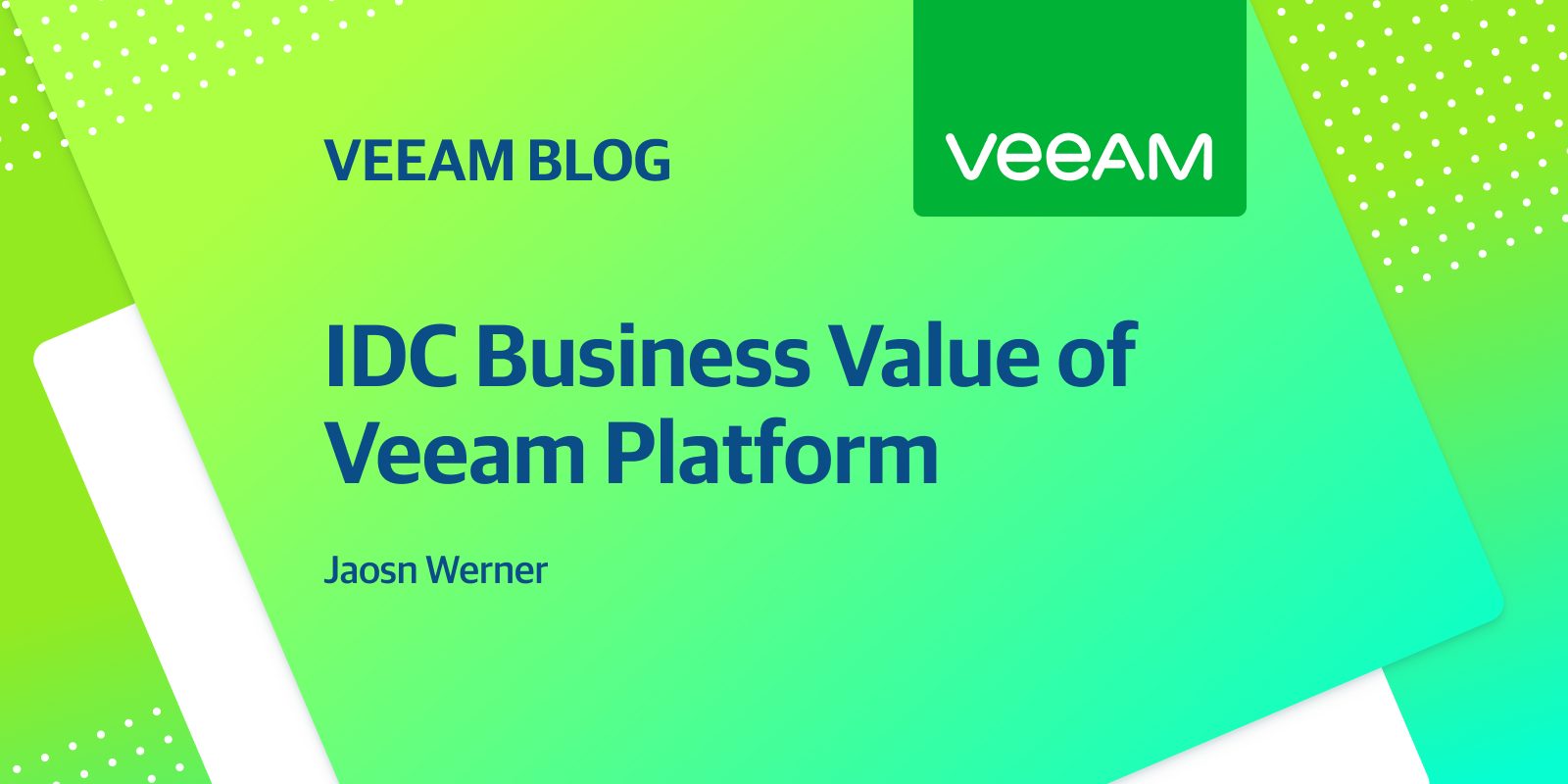 IDC Business Value of the Veeam Platform