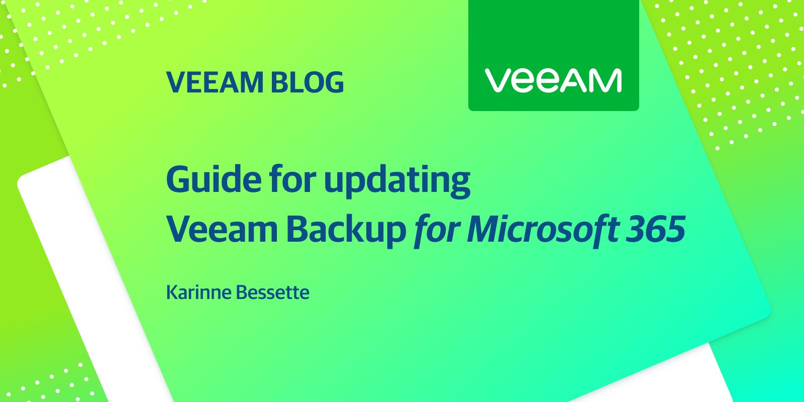 How to update Veeam Backup for Microsoft 365