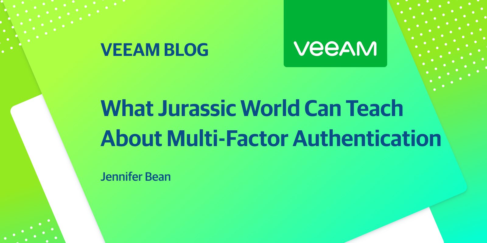 Jurassic World and Multi-Factor Authentication Jurassic World and Multi-Factor Authentication