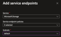 Azure Virtual Network service endpoints