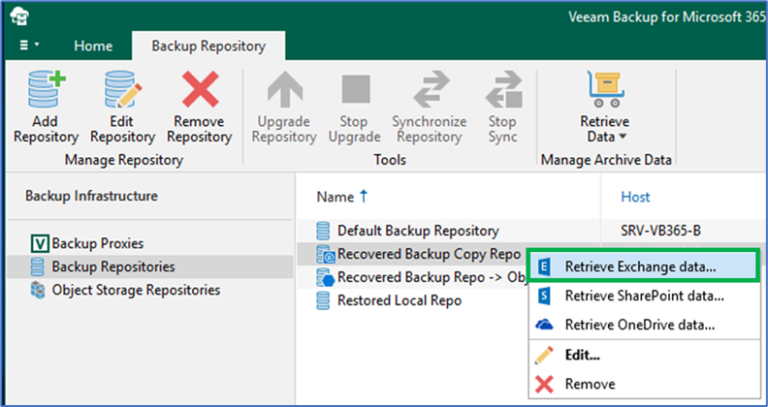 Veeam Backup for Microsoft 365 v6 Data Recovery Scenarios