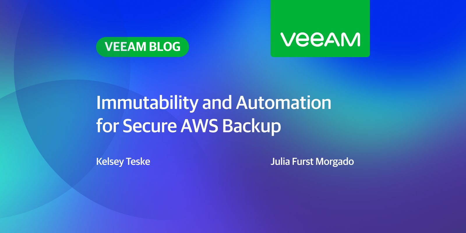 Veeam Adds Immutability and More to Veeam Backup for AWS v6