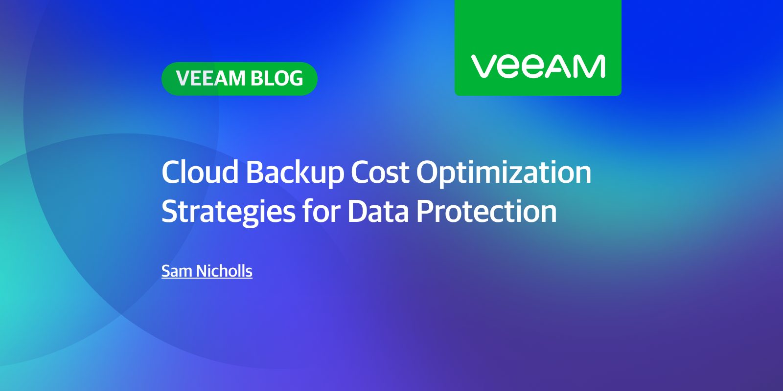 Cloud Backup Cost Optimization Strategies | Veeam