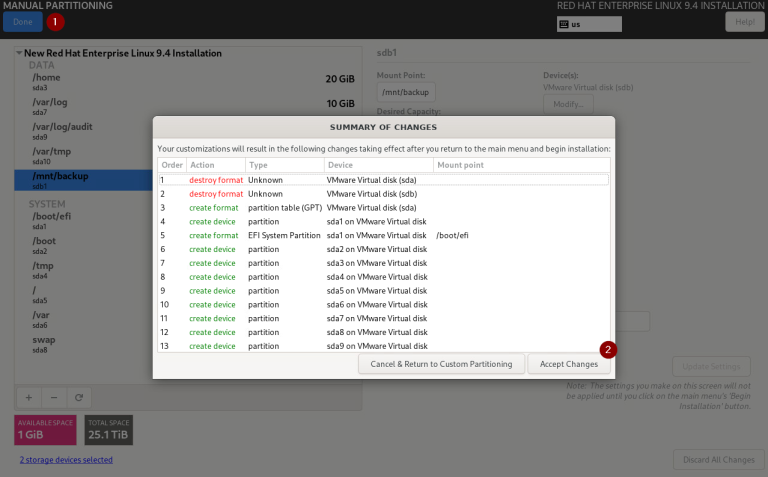 Install DISA STIG Red Hat Linux for Veeam Repository