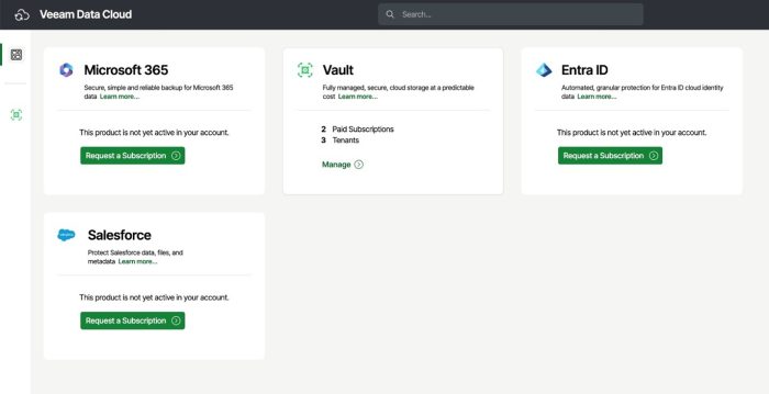 Veeam Vault in OneUI | Secure Cloud Storage Simplified